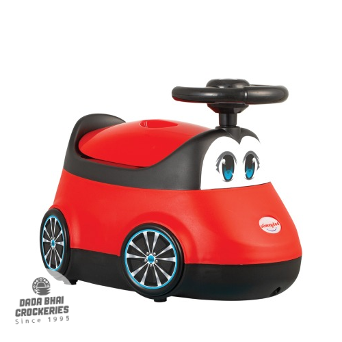Baby Smile Car Potty - Red - Dada Bhai Crockeries