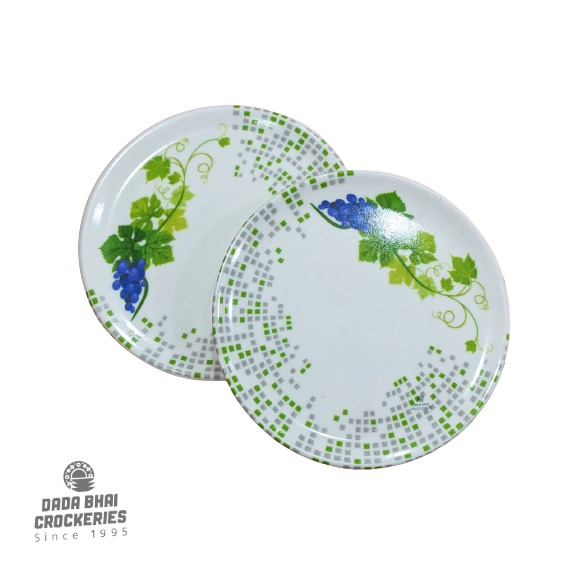 Italiano Big Flat Glass Lid 1pcs - Snowdrop - Dada Bhai Crockeries